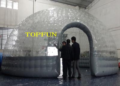 China 0.8mm van de de Koepel Opblaasbare Bel van pvc Transparante Duidelijke de Tenthitte - verbindings Dubbele Lagen Te koop
