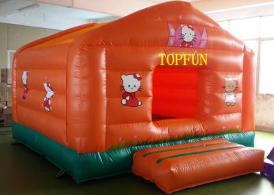 China Double Sewing PVC Tarpaulin Inflatable Jumping Castle Hello Kitty Bounce House for sale