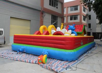 Cina parco di divertimenti gonfiabile del campo da giuoco all'aperto della tela cerata del PVC da 0,55 millimetri del tema animale in vendita