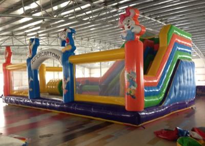 China Parque de atracciones inflable con la diapositiva grande resistente al fuego para el partido en venta