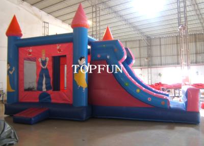 China Corrediça de salto inflável do castelo de encerado cor-de-rosa da princesa PVC para crianças à venda