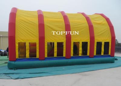 Cina Castelli di salto di giallo/rossi PVC della tela cerata dell'acqua gonfiabile con il tetto in vendita