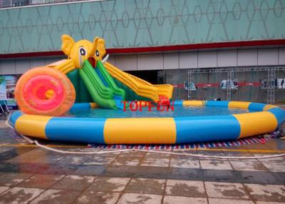 China Parque inflável da água de encerado feito sob encomenda do PVC com piscina para crianças/adultos à venda