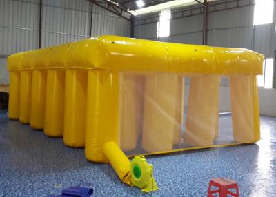 Cina Giochi gonfiabili gialli di sport che eseguono ostacolo per i bambini 6 * 6m in vendita