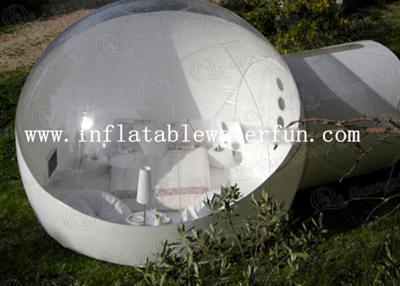 Cina Tenda gonfiabile trasparente della bolla dei semi con il tunnel bianco due per l'hotel in vendita
