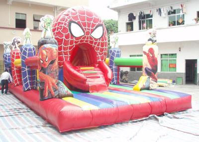 China Parque de diversões inflável do homem-aranha de encerado do PVC com 8m * 5m * 4m à venda