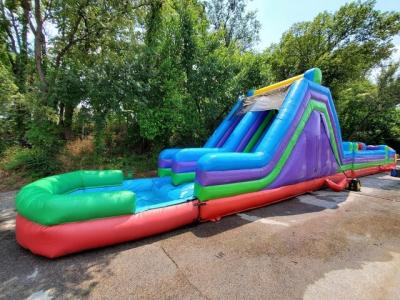 China Kleurrijke Opblaasbare 70ft NATTE Uiteindelijke Hinderniscursus Combo Te koop
