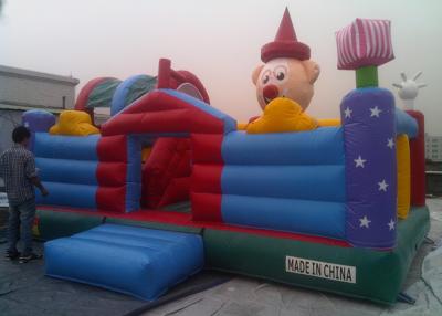 China O campo de jogos inflável de encerado do PVC de 0,55 milímetros caçoa parques de diversões à venda