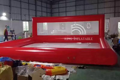 China Inflatable Volleyball Court Pool With Net Giant Water Volleyball Field Inflatable Sport Games For Adults for sale