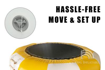 China Water Trampoline Inflatable Water Toy Bouncers Recreation Rental Jump Floating Trampolines for sale