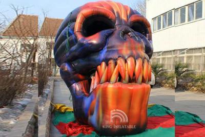 Cina Il cranio di scheletro del cranio dell'entrata di Halloween del diavolo gonfiabile gonfiabile gigante della decorazione si dirige verso il partito del club in vendita