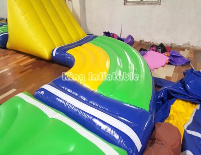 China Great Fun Inflatable Water Park For Open Water Plato 0.9mm PVC Tarpaulin for sale