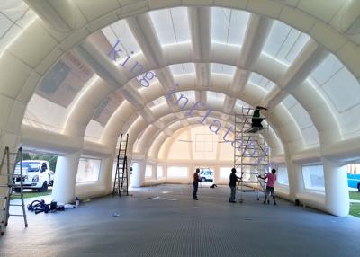 China 40 X 10 X 6 M PVC White Inflatable Event Tent With Strong Wind Resistance for sale