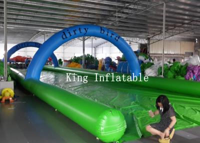 中国 習慣1200mの膨脹可能なスリップNのスライド ポリ塩化ビニールの防水シート4の車線の膨脹可能なスリップのスライド 販売のため