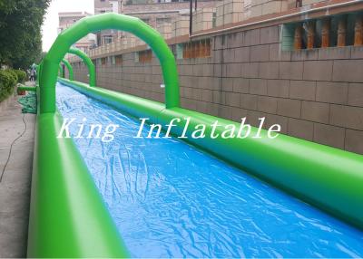 China Single Lane Inflatable Street Water Slide PVC Tarpaulin Slip N Slide For Adults OEM for sale