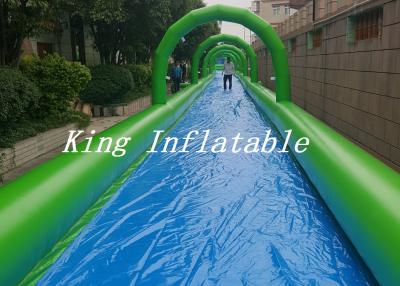 China Single Lane Inflatable Street Water Slide PVC Tarpaulin Slip N Slide For Adults OEM for sale