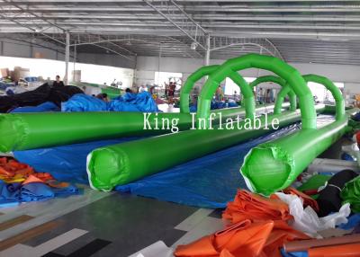 Cina Città gonfiabile dell'acqua di slittamento della tela cerata del PVC vicoli gonfiabili della diapositiva 300m lungamente dei doppi in vendita