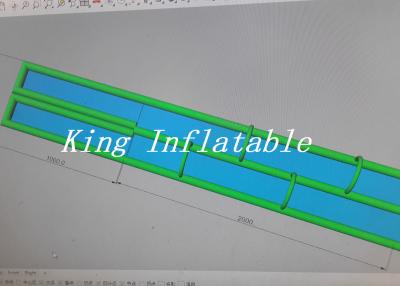 Cina Città gonfiabile dell'acqua di slittamento della tela cerata del PVC vicoli gonfiabili della diapositiva 300m lungamente dei doppi in vendita