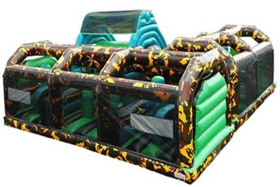 China Army Inflatable Obstacle Courses Backyard Bouncy Castles Obstacle Course For Rent for sale
