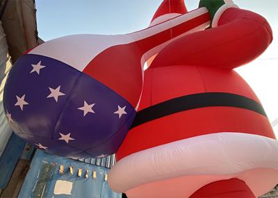 China Outdoor Xmas Giant Inflatable Santa Claus With Blower For Christmas Decorations for sale