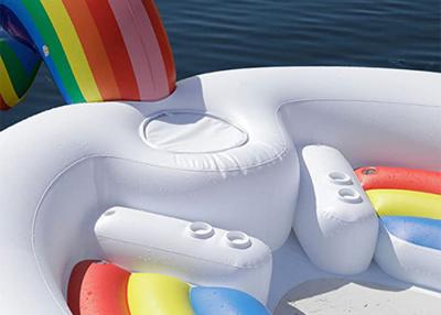 China Pessoa adulta Unicorn Pool Float inflável do brinquedo 6 da água do flutuador inflável da ilha à venda