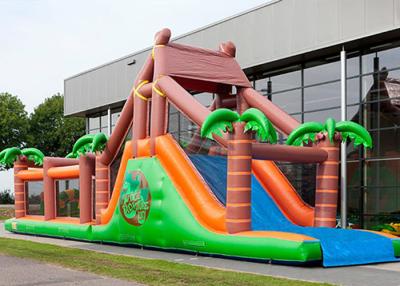 China Mega Inflatable Obstacle Courses Bouncy Castles For Kids Adults for sale