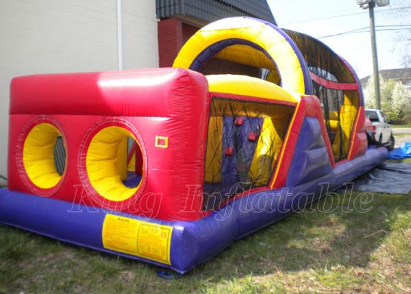 Inflatable Bounce House Obstacle Course PVC Sport Game Obstacle Course For Adults