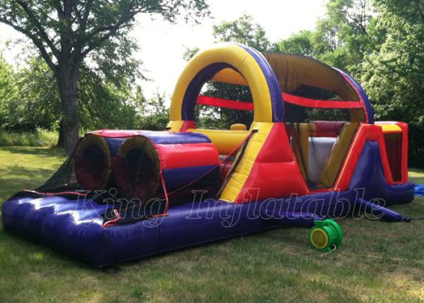 Inflatable Bounce House Obstacle Course PVC Sport Game Obstacle Course For Adults