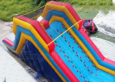 China PVC longo inflável grande Inflatables vermelho azul dos cursos de obstáculo 20m para adultos das crianças à venda
