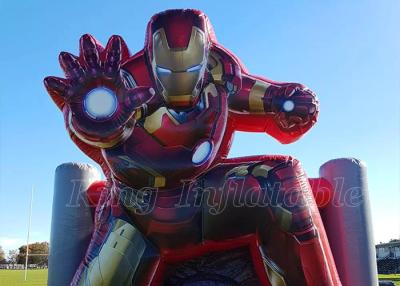 China Iron Man Bouncer Inflatable Jumping Bouncy Castle Red Bounce House For Kids Party for sale