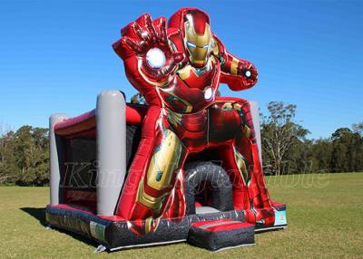China Iron Man Bouncer Inflatable Jumping Bouncy Castle Red Bounce House For Kids Party for sale