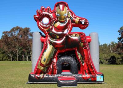 China Iron Man Bouncer Inflatable Jumping Bouncy Castle Red Bounce House For Kids Party for sale