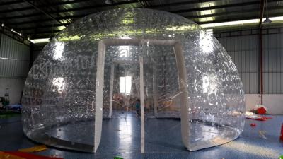 Cina Diametro gonfiabile trasparente combinato della tenda 8m della cupola del PVC per il partito/mostra in vendita