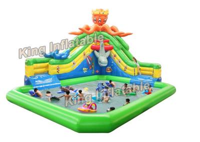 China Os parques infláveis temáticos da água do oceano com polvo deslizam o campo de jogos exterior à venda