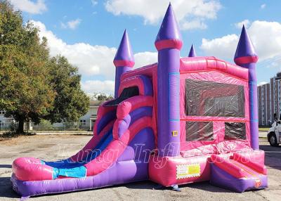 China Het roze Opblaasbare van het Spelmeisjes van het Spronghuis Openlucht van de de Partijuitsmijter Kasteel van Bouncy Te koop
