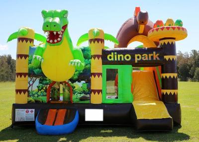 China Volwassenen en Jonge geitjes openluchtspel 0.55mm pvc-het Kasteelhuur van Dinosaurus Opblaasbare Bouncy Te koop