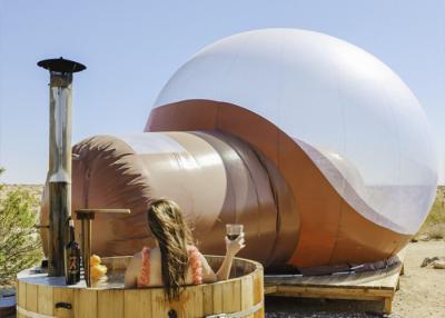 China 2-3 minuten ontploffingstijd opblaasbare bubbel tent wit transparante kleur voor buitenactiviteiten Te koop