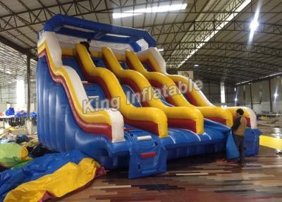 Cina L'acquascivolo gonfiabile durevole variopinto impermeabilizza la tela cerata del PVC di 0.55mm in vendita