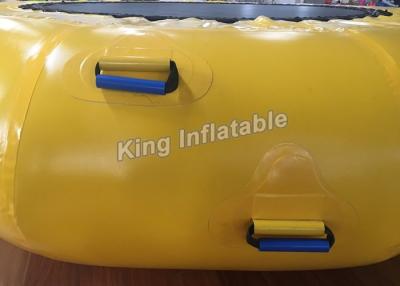 China Yellow / Blue Inflatable Water Toy PVC Inflatable Trampoline For Water Park for sale