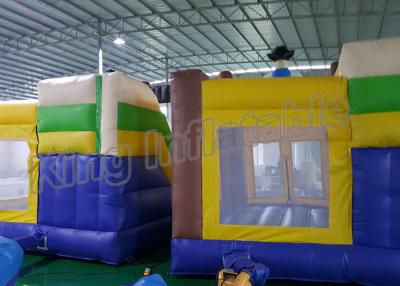 Cina Bambini gonfiabili del pirata all'aperto del campo da giuoco che saltano giallo ed il blu del castello in vendita