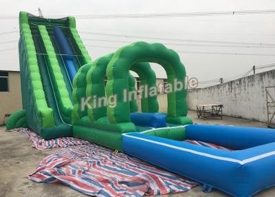 Cina Il blu/verde ha personalizzato l'acquascivolo gonfiabile con il sistema di salto costante in vendita