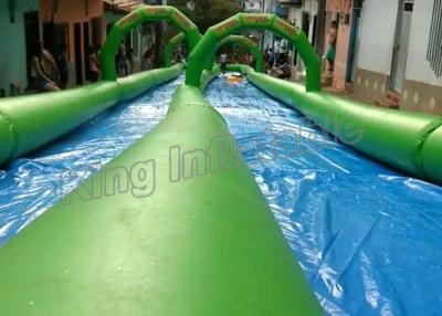 Cina Diapositiva gonfiabile 100m di slittamento N del doppio vicolo lungamente per gli adulti dei bambini N in vendita