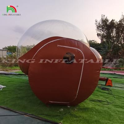 Cina Tenda a bolla gonfiabile commerciale di due stanze in PVC trasparente Eco Dome Camping in vendita