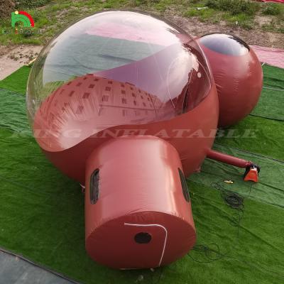 Cina Tenda a bolla gonfiabile commerciale di due stanze in PVC trasparente Eco Dome Camping in vendita