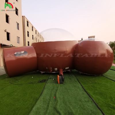 China Buitenopblaasbare Clear Dome Tent Camping Hotel Room House Bubble Tent voor restaurant Te koop