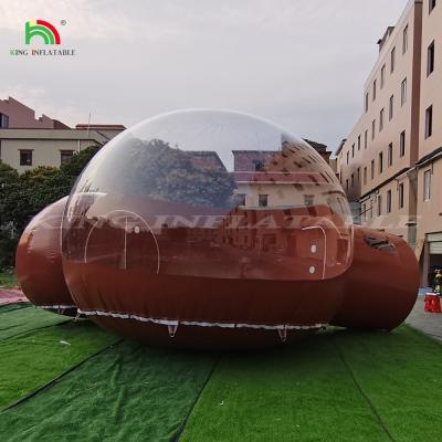 China Buitenopblaasbare Clear Dome Tent Camping Hotel Room House Bubble Tent voor restaurant Te koop