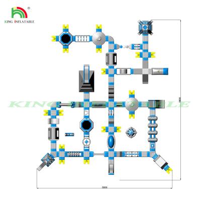 Cina Parco acquatico galleggiante gonfiabile all'aperto giochi parco acquatico galleggiante marino in vendita