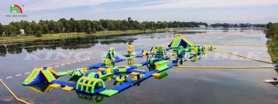 中国 充気式ウォーターパーク 浮遊スライド トランポリン 販売のため