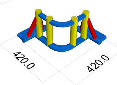 China Sea Large Inflatable Water Park Floating Game Floating Island Equipment for sale