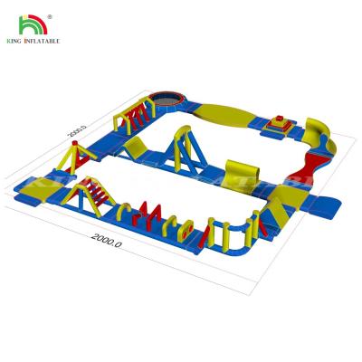 China Sea Large Inflatable Water Park Floating Game Floating Island Equipment for sale